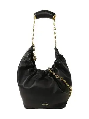 Loewe Small Squeeze Lambskin Shoulder Bag - Black