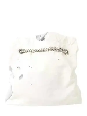 Balenciaga Crush Chain Tote Bag - White