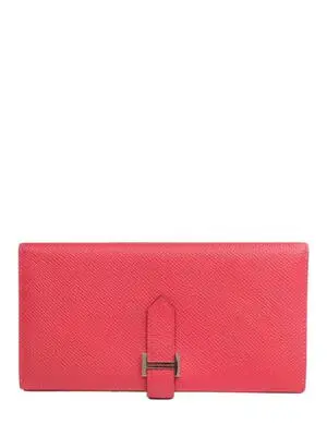 Hermès Bearn Epsom Leather Wallet - Pink