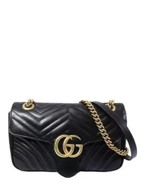Gucci Gg Marmont Shoulder Bag - Black