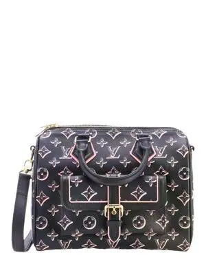 LOUIS VUITTON Speedy Bandouliere 25 Satchel - Black