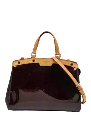 LOUIS VUITTON Louis Vuitton Monogram Vernis Brea MM Amarante Tote Bag