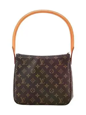 LOUIS VUITTON Monogram Canvas Mm Satchel Handbag - Brown