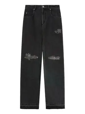 MARANT ETOILE Zeah Cotton Denim Pants - Black