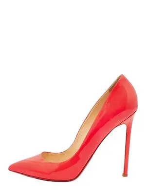 CHRISTIAN LOUBOUTIN So Kate Patent Leather Pumps - Red
