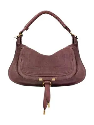 Chloé Marcie Suede Tote Bag - Brown