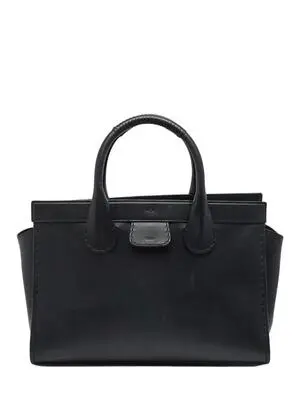 Chloé Large Edith Leather Tote Bag - Black