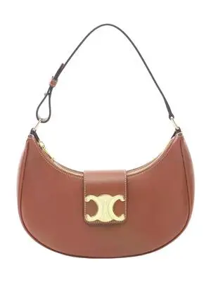 Celine Medium Smooth Calfskin Triomphe Ava Shoulder Bag - Brown