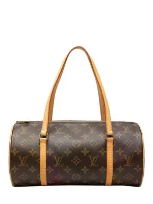 LOUIS VUITTON Monogram Papillon 30 Handbag - Brown