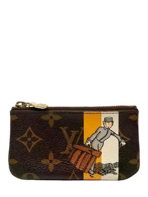 LOUIS VUITTON Monogram Groom Pochette Cles Coin Pouch - Brown