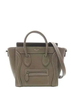 CELINE Celine Leather Luggage Tote Satchel
