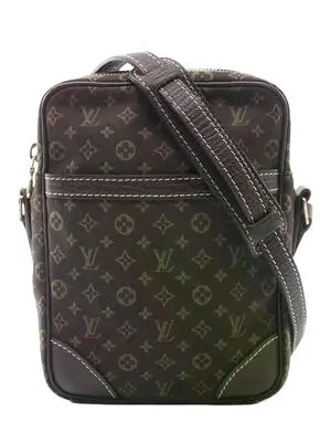 LOUIS VUITTON Monogram Mini Lin Danube Crossbody Bag - Brown