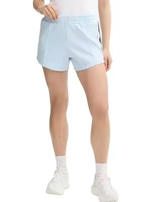 Guess Logo Print Side Stripe Shorts - Blue