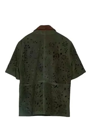 MASU Cut-out-detail Shirt - Green