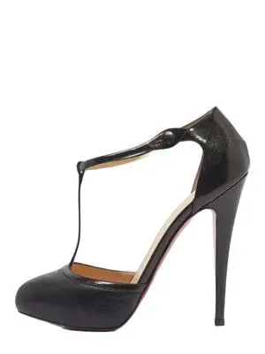 CHRISTIAN LOUBOUTIN T-bar Platform Pumps - Black