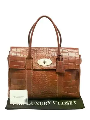 MULBERRY Mulberry Bayswater Croc-Embossed Tote Bag