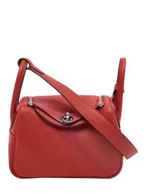 Hermès Lindy Ii Mini Tote Bag - Red