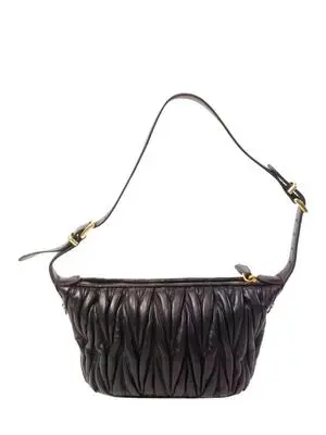Miu Miu Matelassé Shoulder Bag - Black