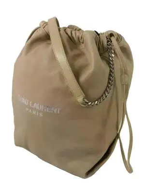 Saint Laurent Teddy Chain-link Shoulder Bag - Neutrals