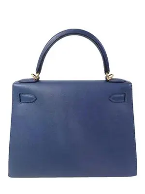 Hermès 28 Kelly Epsom Tote Bag - Blue