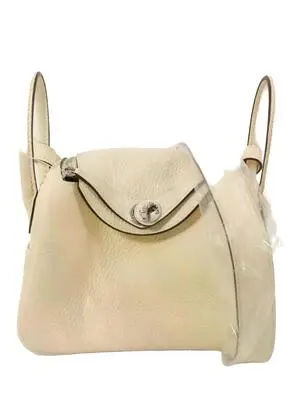 Hermès Mini Lindy Two-way Leather Tote Bag - Neutrals
