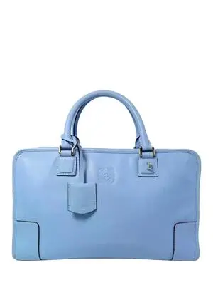 Loewe Amazona Leather Tote Bag - Blue