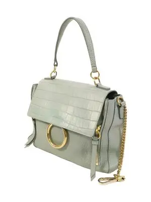 Chloé Ring Detail Shoulder Bag - Blue