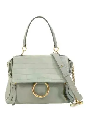 Chloé Ring Detail Shoulder Bag - Blue
