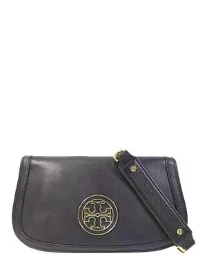Tory Burch Amanda Logo-plaque Clutch Bag - Black