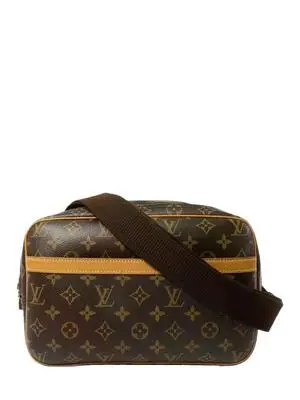 LOUIS VUITTON Monogram Reporter Pm Shoulder Bag - Brown