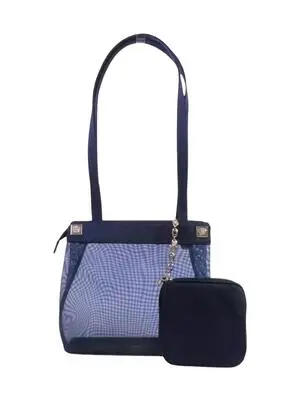 Versace Mesh Shoulder Bag - Blue