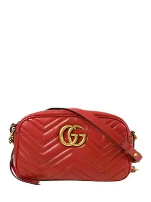 Gucci Gg Marmont Shoulder Bag - Red