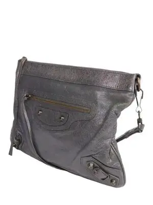 Balenciaga Motorcycle Cross Body Bag - Grey