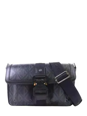 Dior Hit The Road Cd Diamond Shoulder Bag - Black