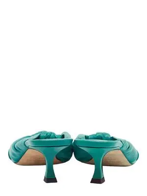 JIMMY CHOO Avenue Knotted Slide Sandals - Blue