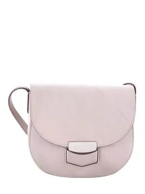 Celine Trotteur Grainy Leather Small Crossbody Bag - Grey