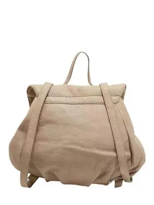 Marc Jacobs Buckle Strap Leather Backpack - Neutrals