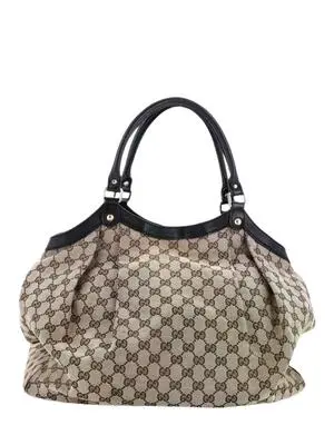 Gucci Sukey Gg Canvas Large Tote Bag - Brown