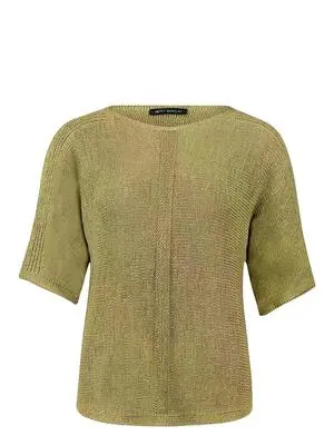 BETTY BARCLAY Fine-knit Short-sleeve Top - Green