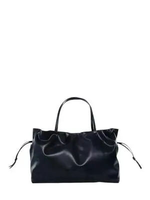 Tory Burch Embossed Logo Drawstring Tote Bag - Blue