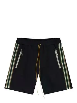 Rhude Side Stripe Detail Shorts - Black