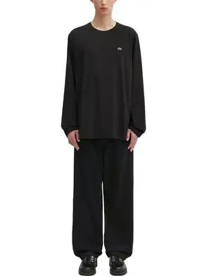 Lacoste Logo-patch Long-sleeve T-shirt - Black