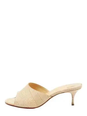 CHRISTIAN LOUBOUTIN Me Dolly Leather Heeled Sandals - Neutrals