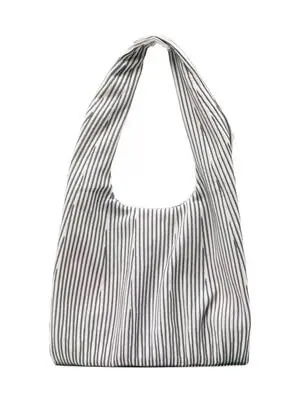 CFCL Striped Pleated Shoulder Bag - Neutrals