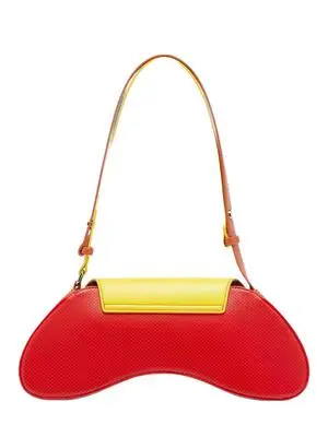DIESEL® Play Quilted Perforated Crossbody Bag - Orange