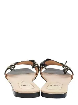 FENDI Fendi Bug Monster Embellished Slides