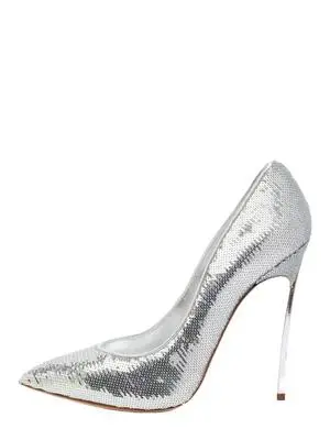 Casadei Blade Sequin Pumps - Silver
