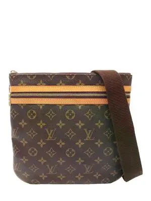 LOUIS VUITTON Louis Vuitton Monogram Bosphore Pochette Crossbody Bag Brown