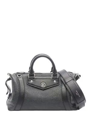 LOUIS VUITTON Lambskin Biker Pm Satchel - Black