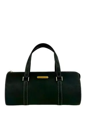 Burberry Calf Leather Handbag - Black